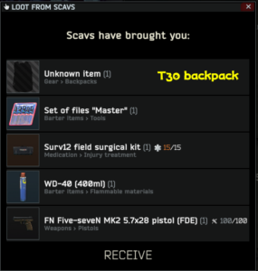 【Escape from Tarkov】Tank batteryが欲しいScavCaseの報酬記録【Moonshine/95000ルーブル ...